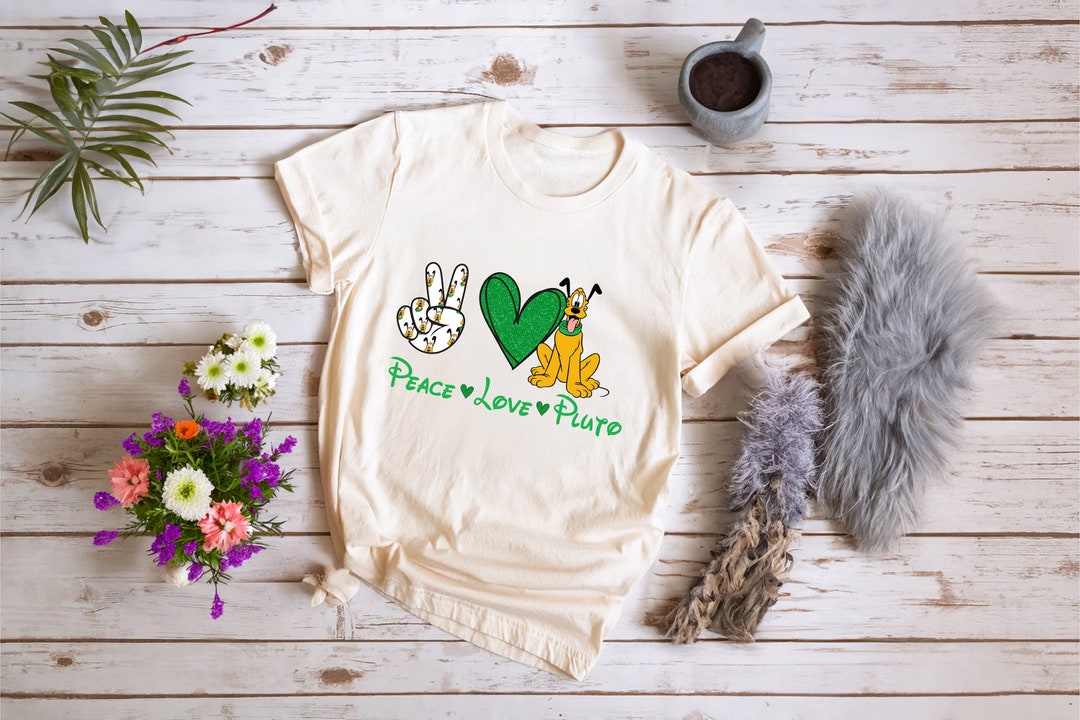 Peace Love Pluto Shirt, Disney Pluto Shirt, Disney Trip Shirt, Pluto ...