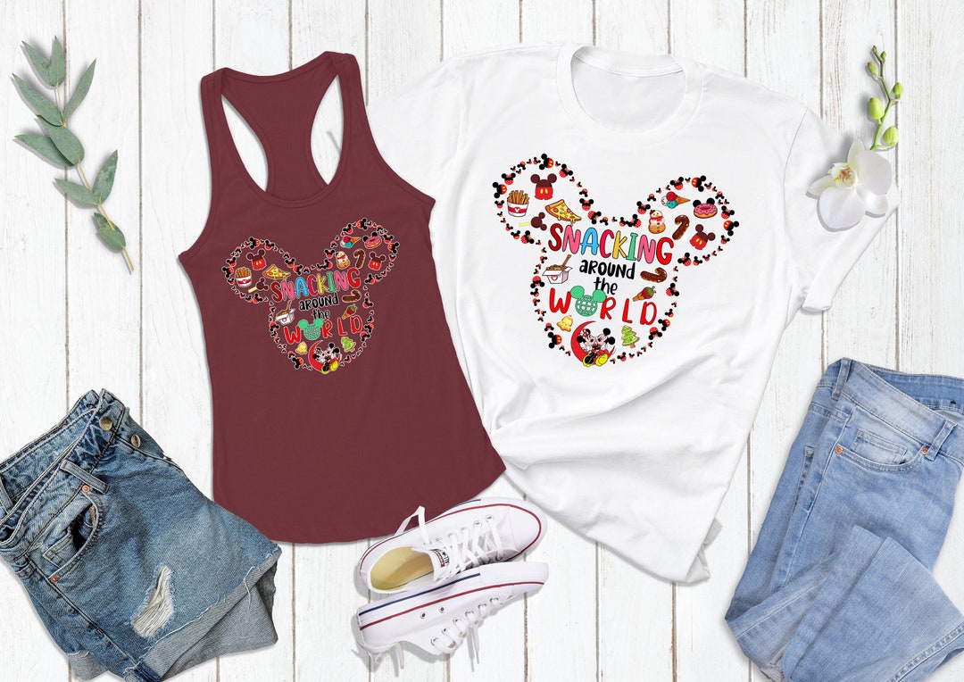 Disney Snack Shirt, Snacking Around the World Shirt, Epcot Shirt, Food ...