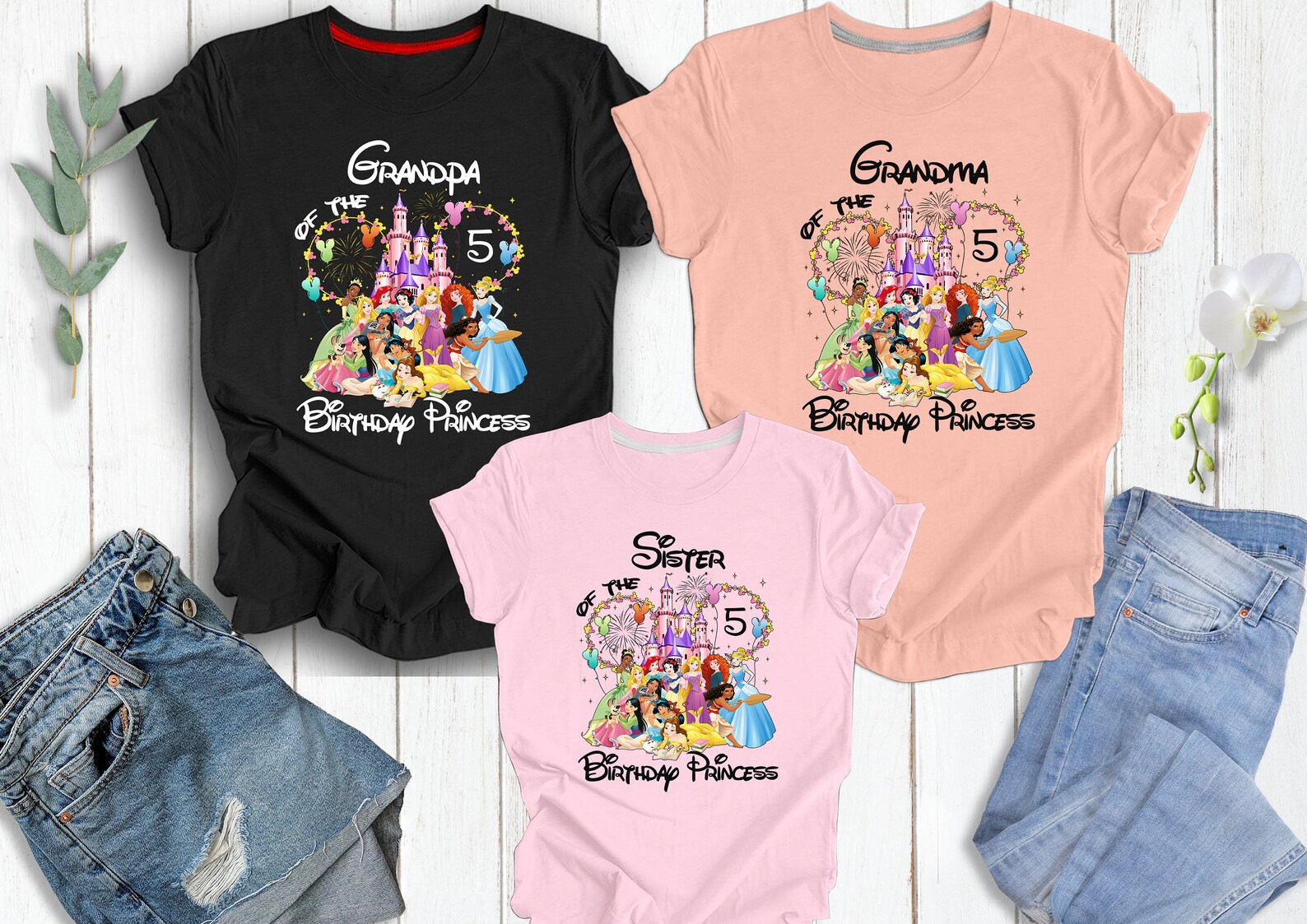 Birthday Princess Shirt Disney Princess Birthday Shirt - Etsy