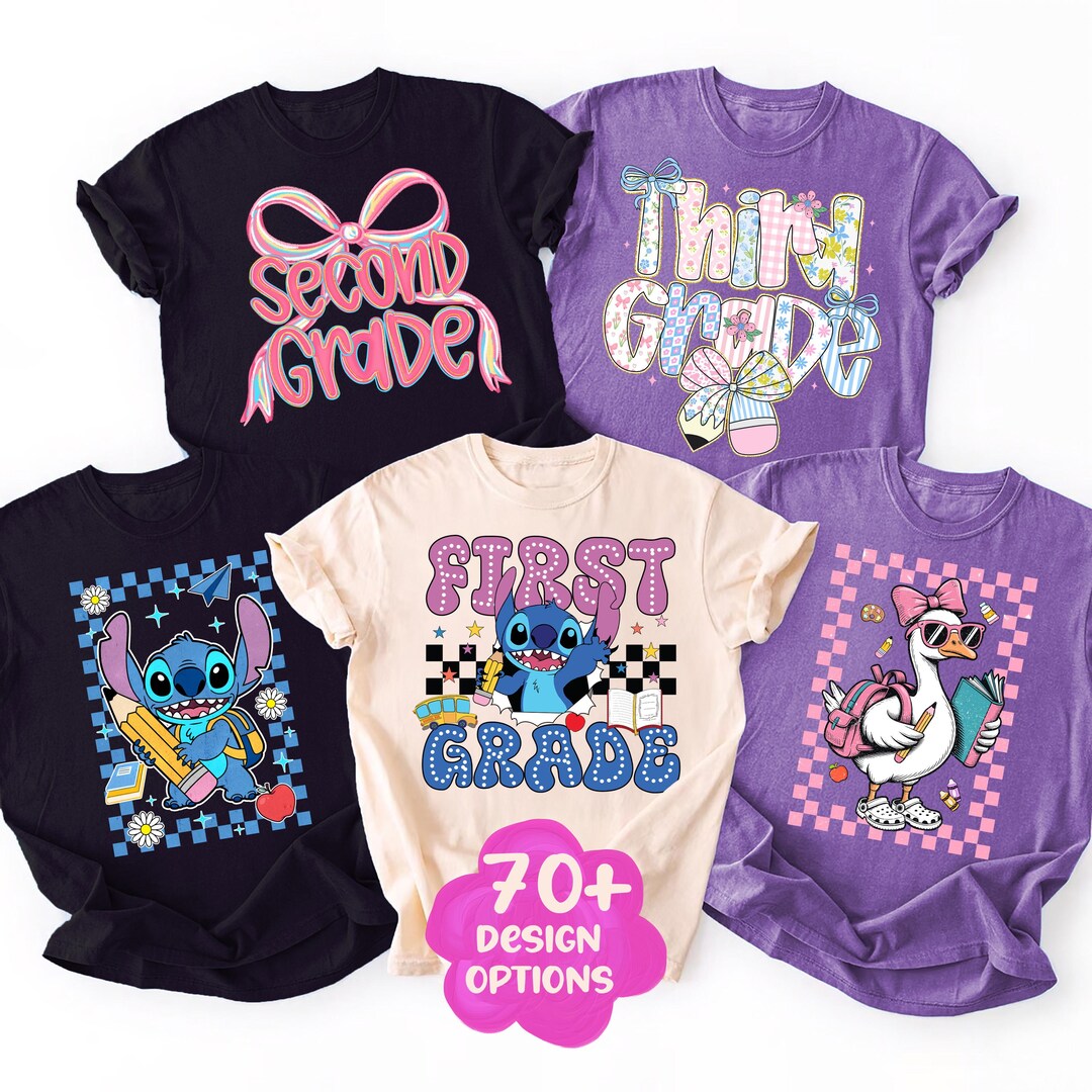 Stitch Back to School Shirt, First Day of School Shirt, Stitch ...