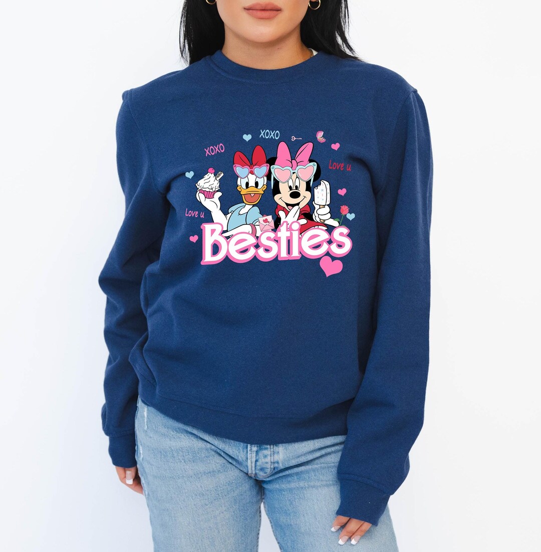 Minnie Mouse and Daisy Duck Besties Sweatshirt, Women Besties ...