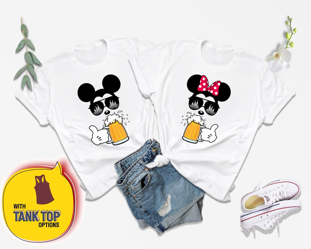 Mickey Minnie Beer Shirt, Drinking Around the World Shirt, Matching ...