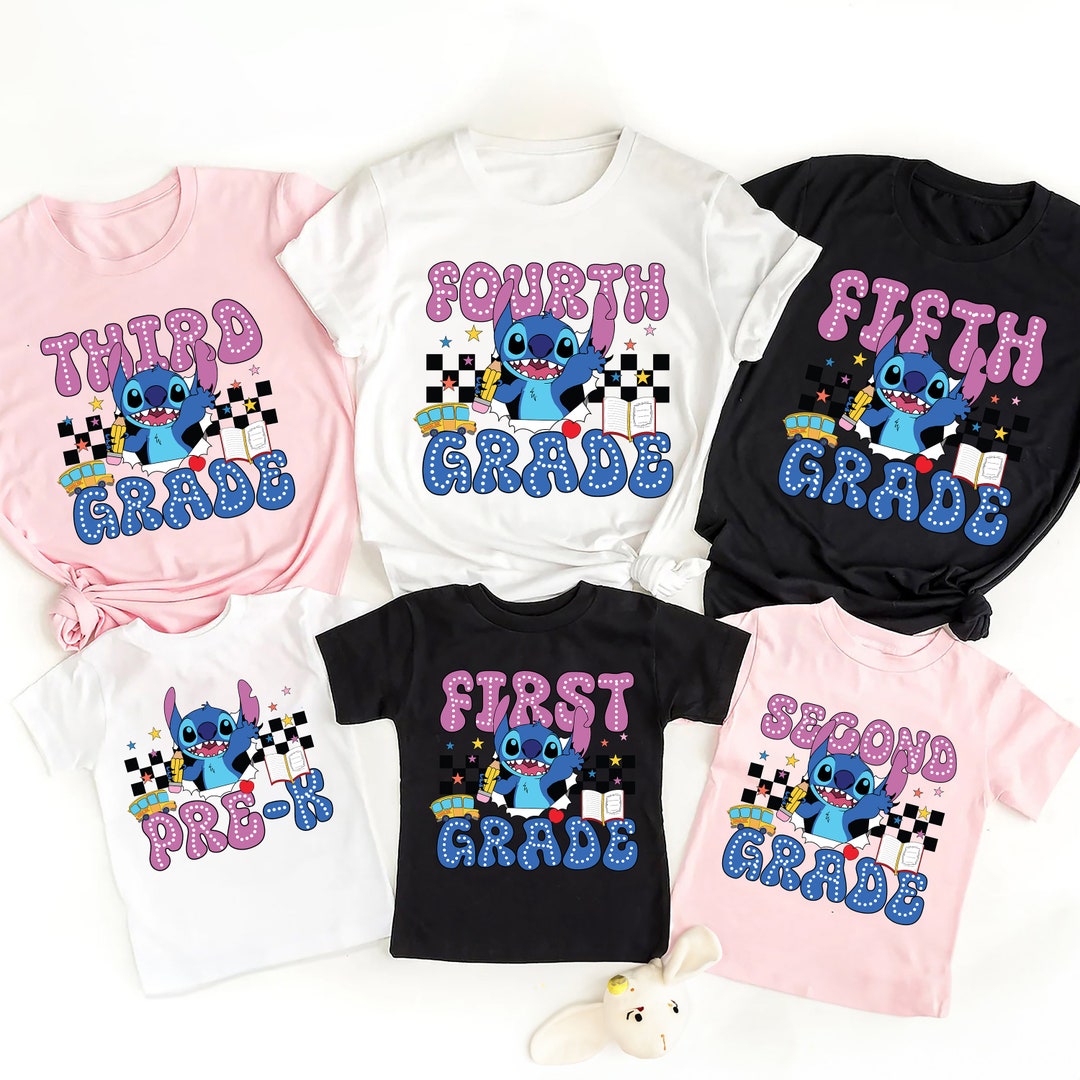 Stitch Back to School Shirt, First Day of School Shirt, Stitch ...