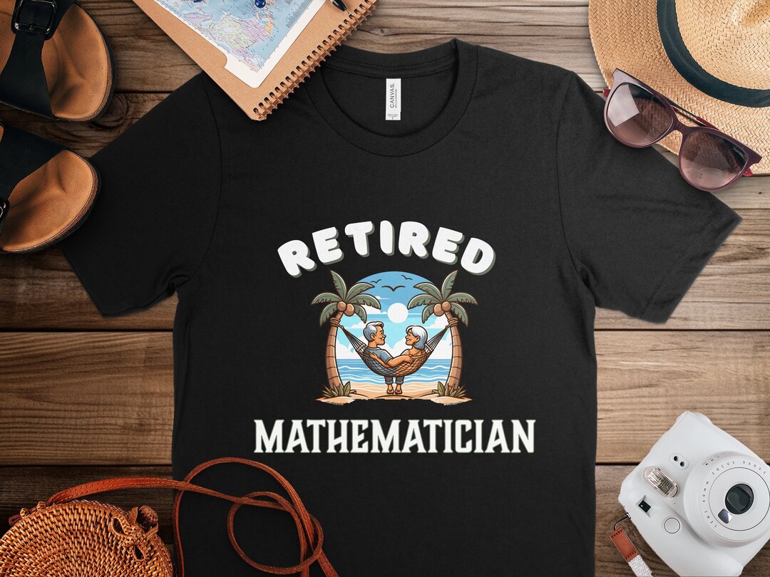 Retired Mathematician Tshirt Funny Math Education Code Geek T Shirt ...