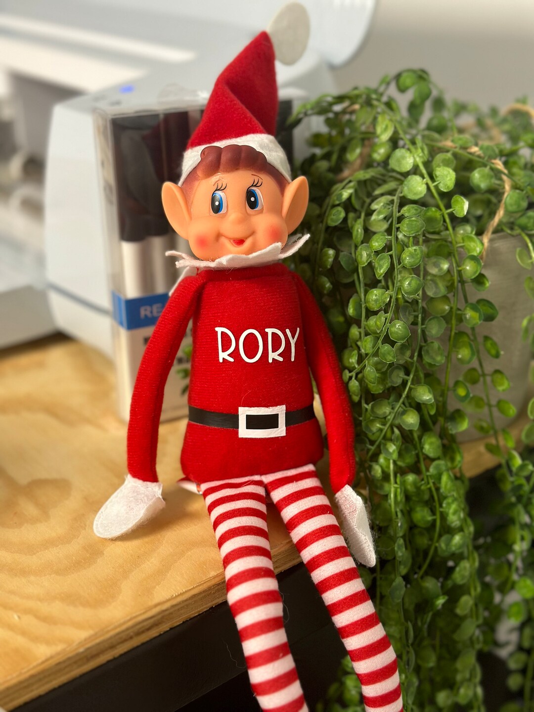 Personalised Decal for Christmas Elf, Decal Personalised Name ...