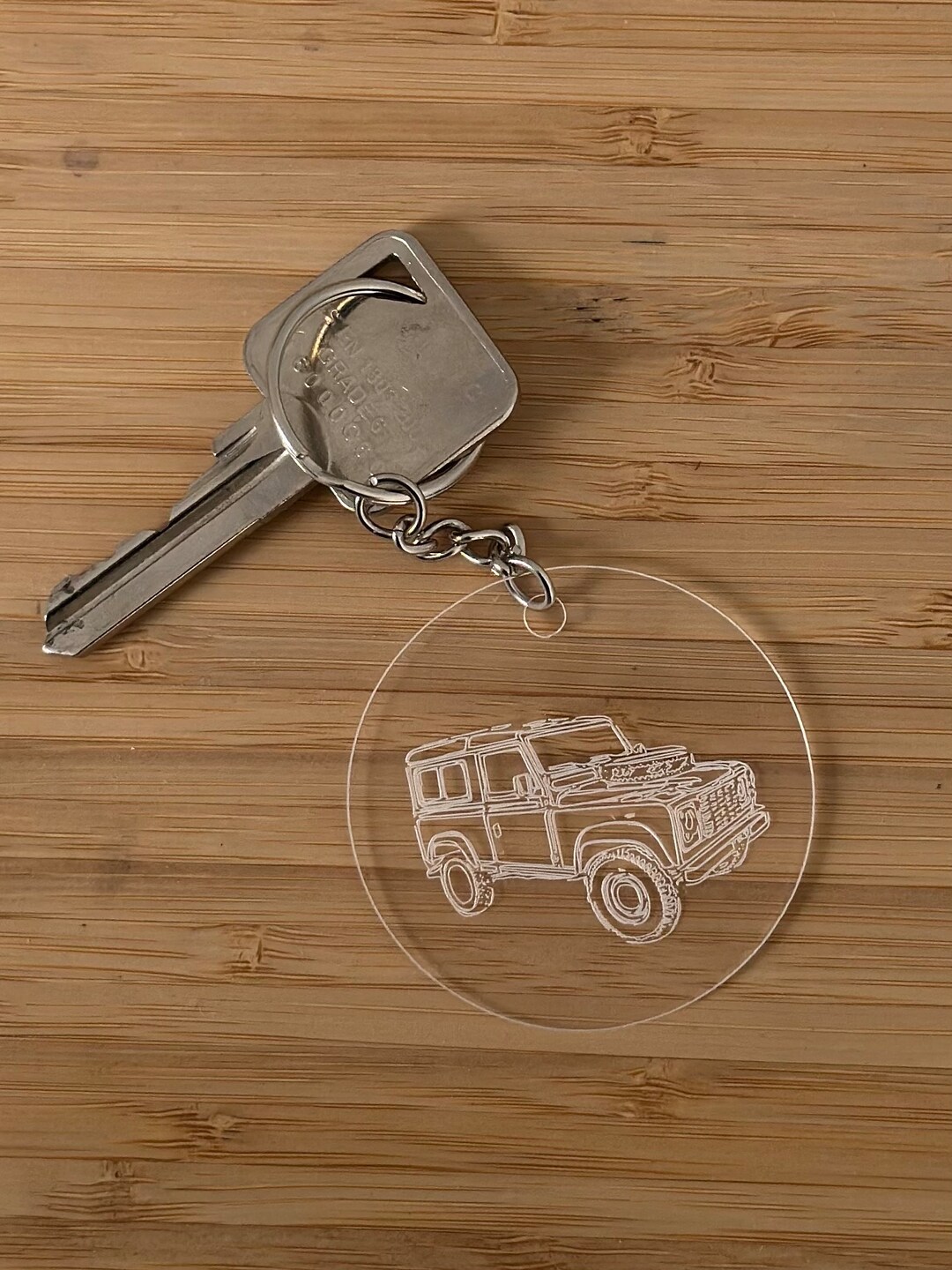 Engraved Land Rover Defender Keyring - Etsy