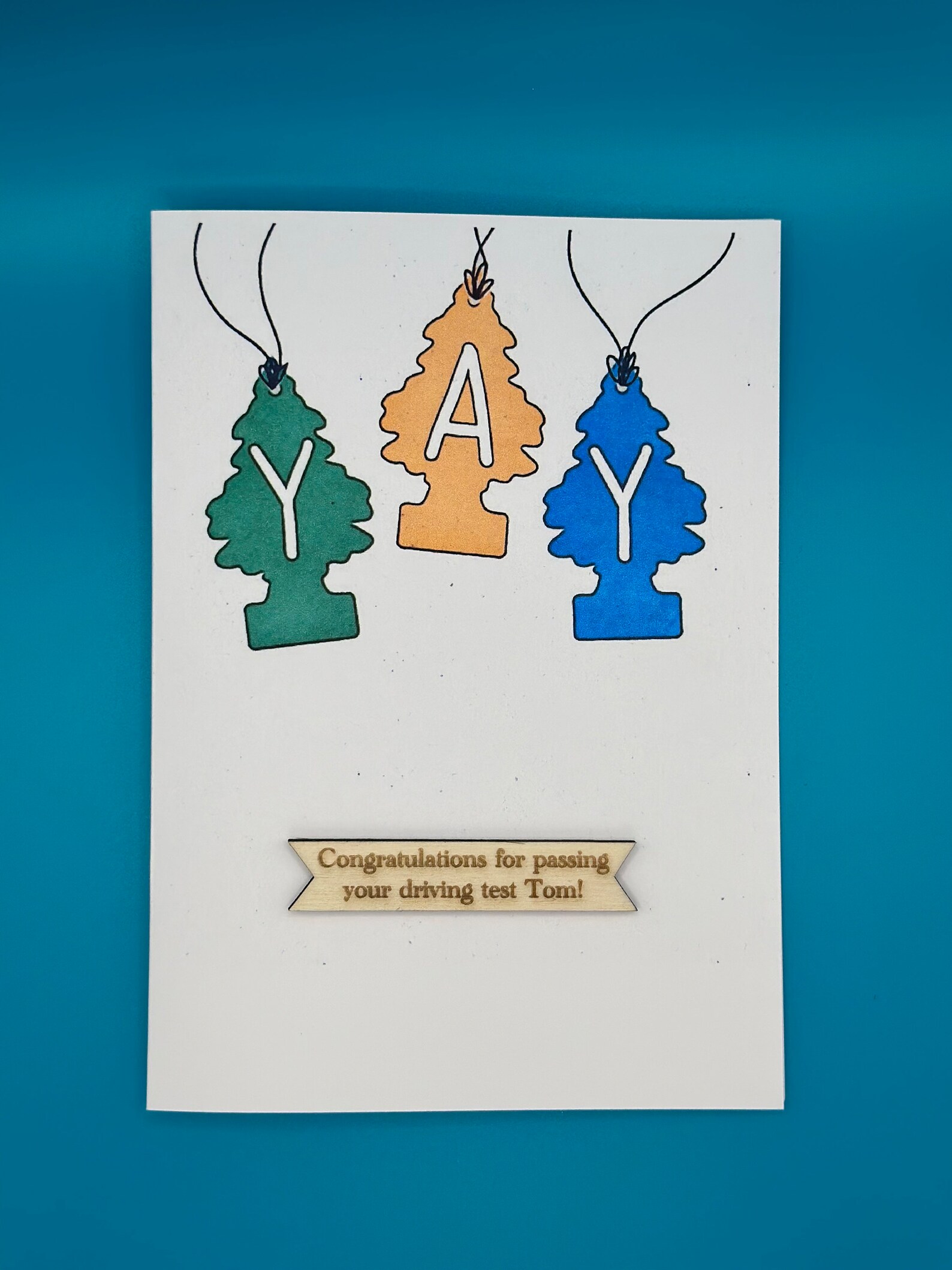 Driving Test Pass Card, Personalised Congratulations Passed Test Card ...