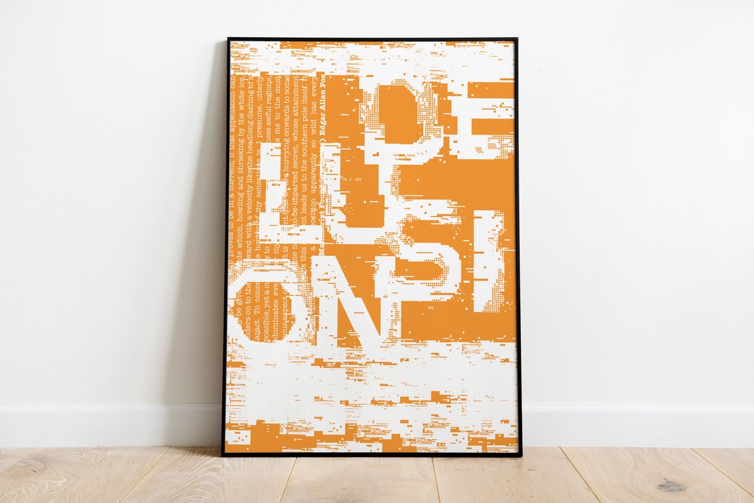 Edgar Allan Poe Quote Poster, Digital Wall Art, Printable Typographic ...