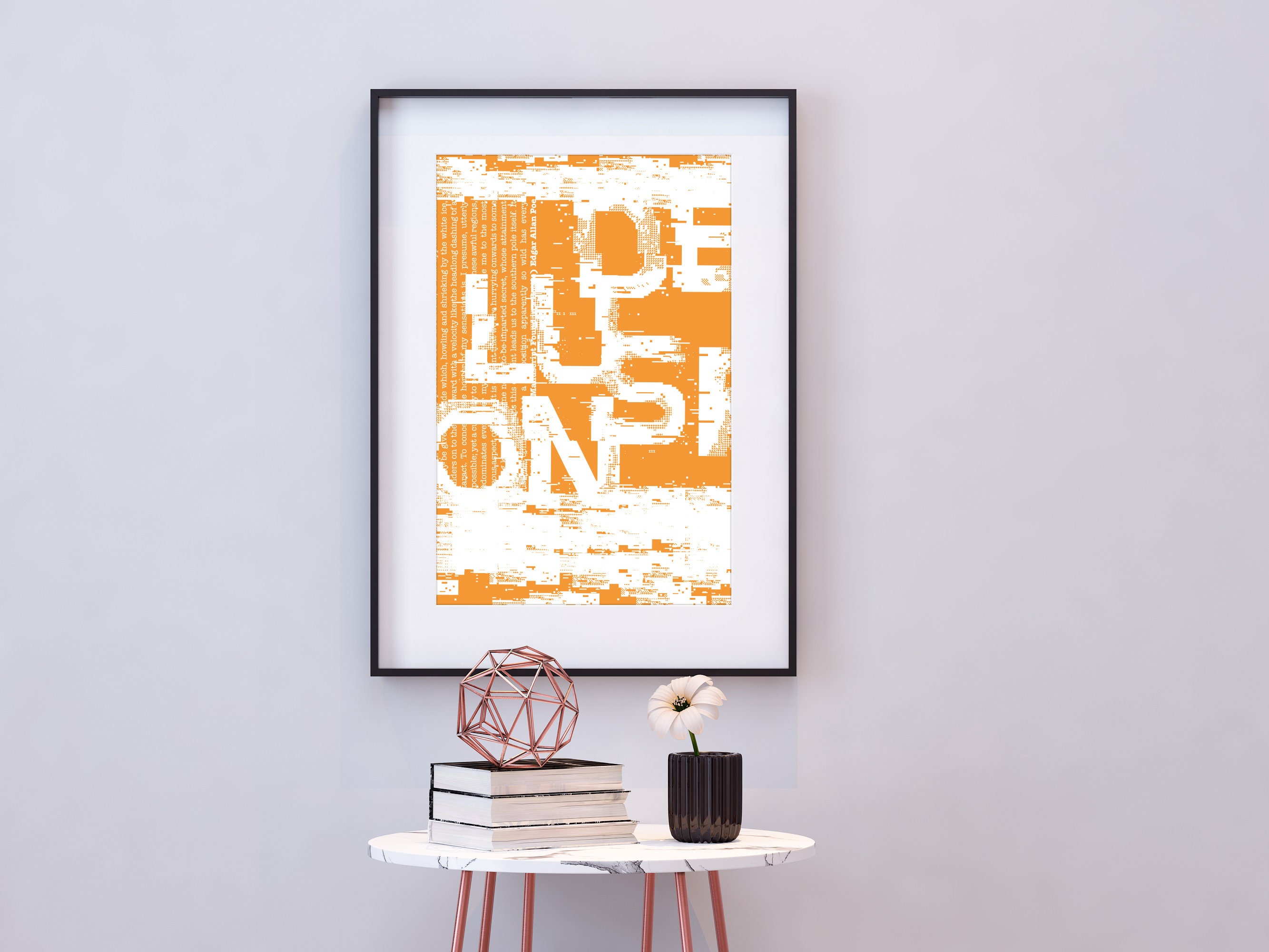 Edgar Allan Poe Quote Poster, Digital Wall Art, Printable Typographic ...