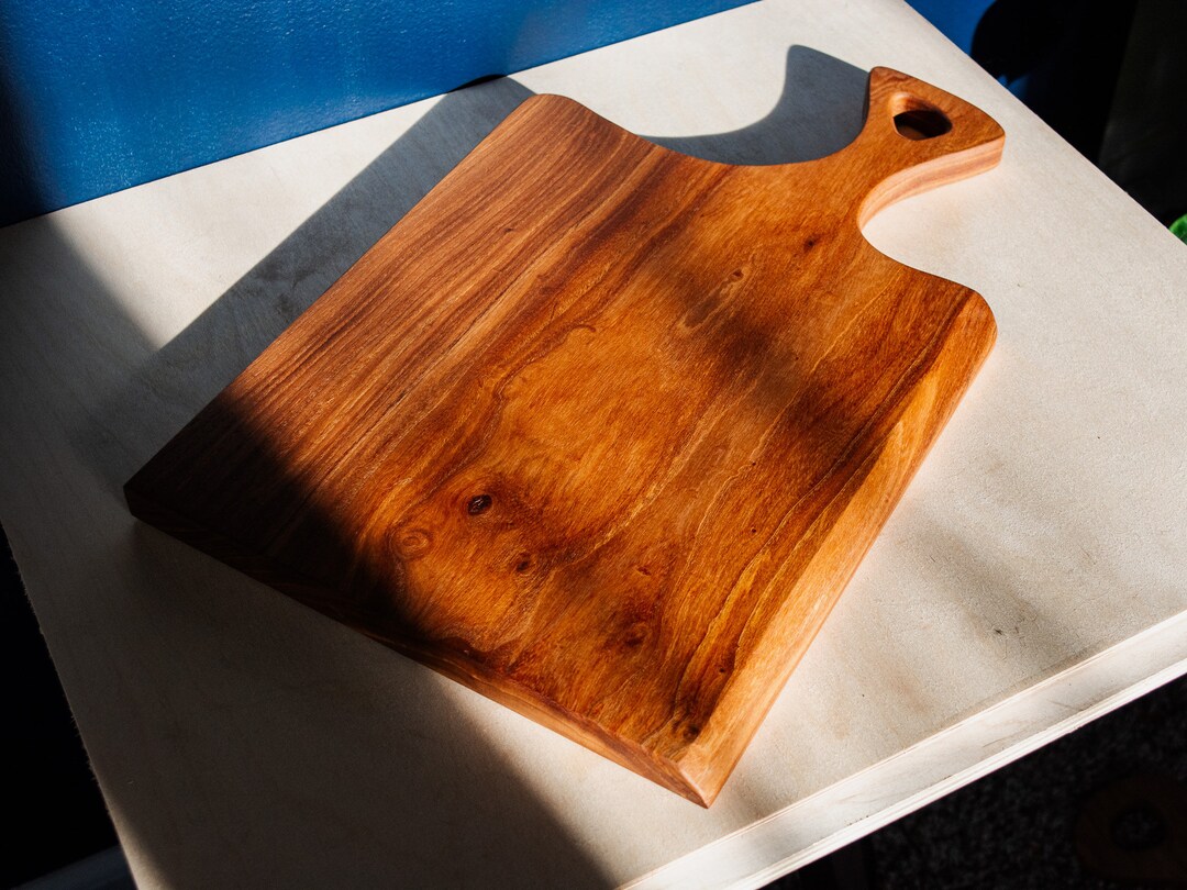 Handmade Wooden Charcuterie Board - Rustic Serving Tray - Wabi Sabi ...