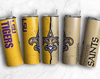 LSU / Saints 20 Oz Sublimation Tumbler Download Jpg - Etsy