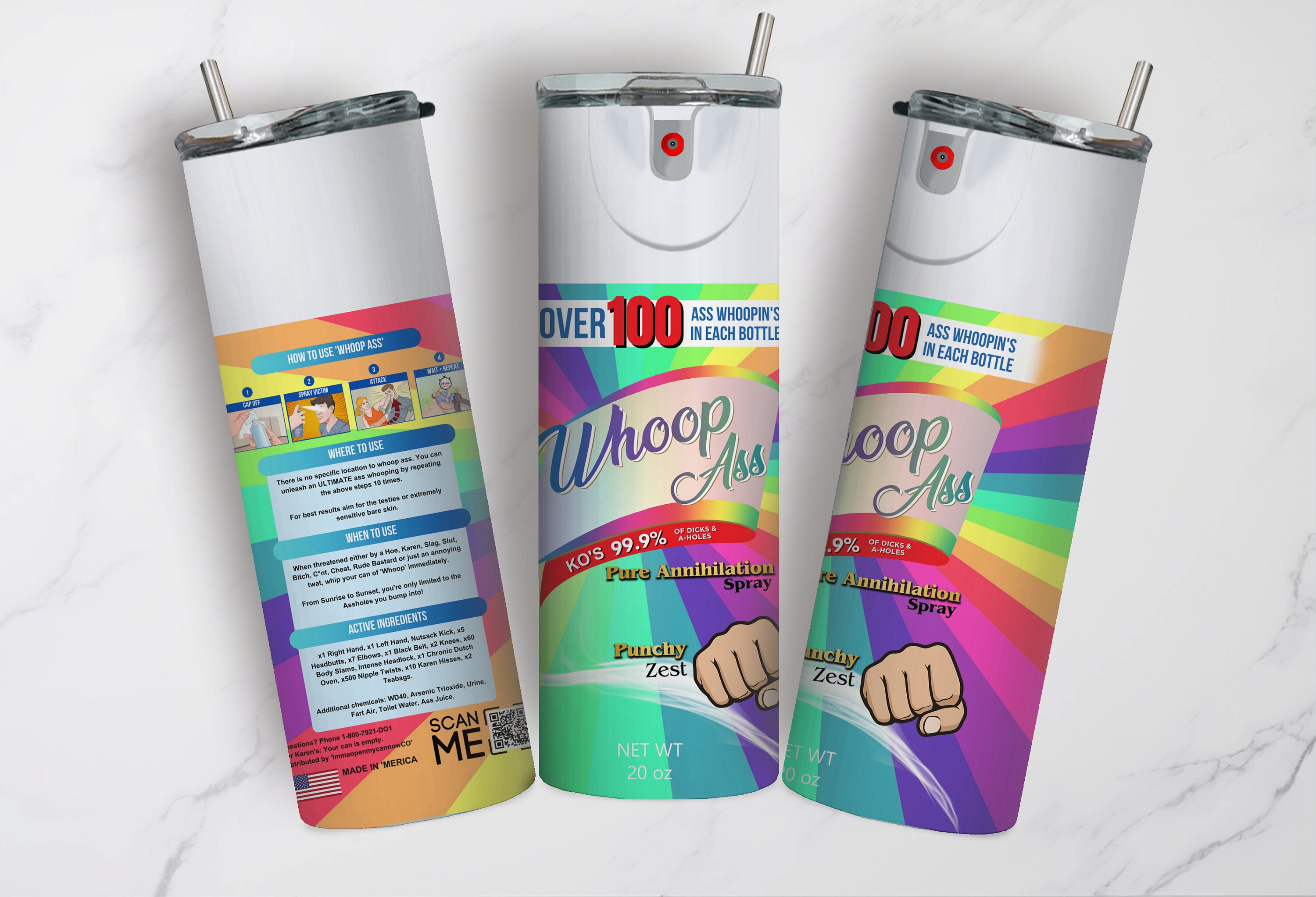 Funny Tumbler Wrap Whoop Ass PNG File Digital Download Bitch Spray ...