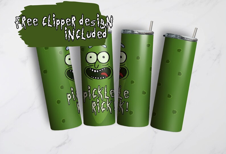 Pickle Ricky Tumbler Wrap Morty PNG Seamless File Digital Download ...