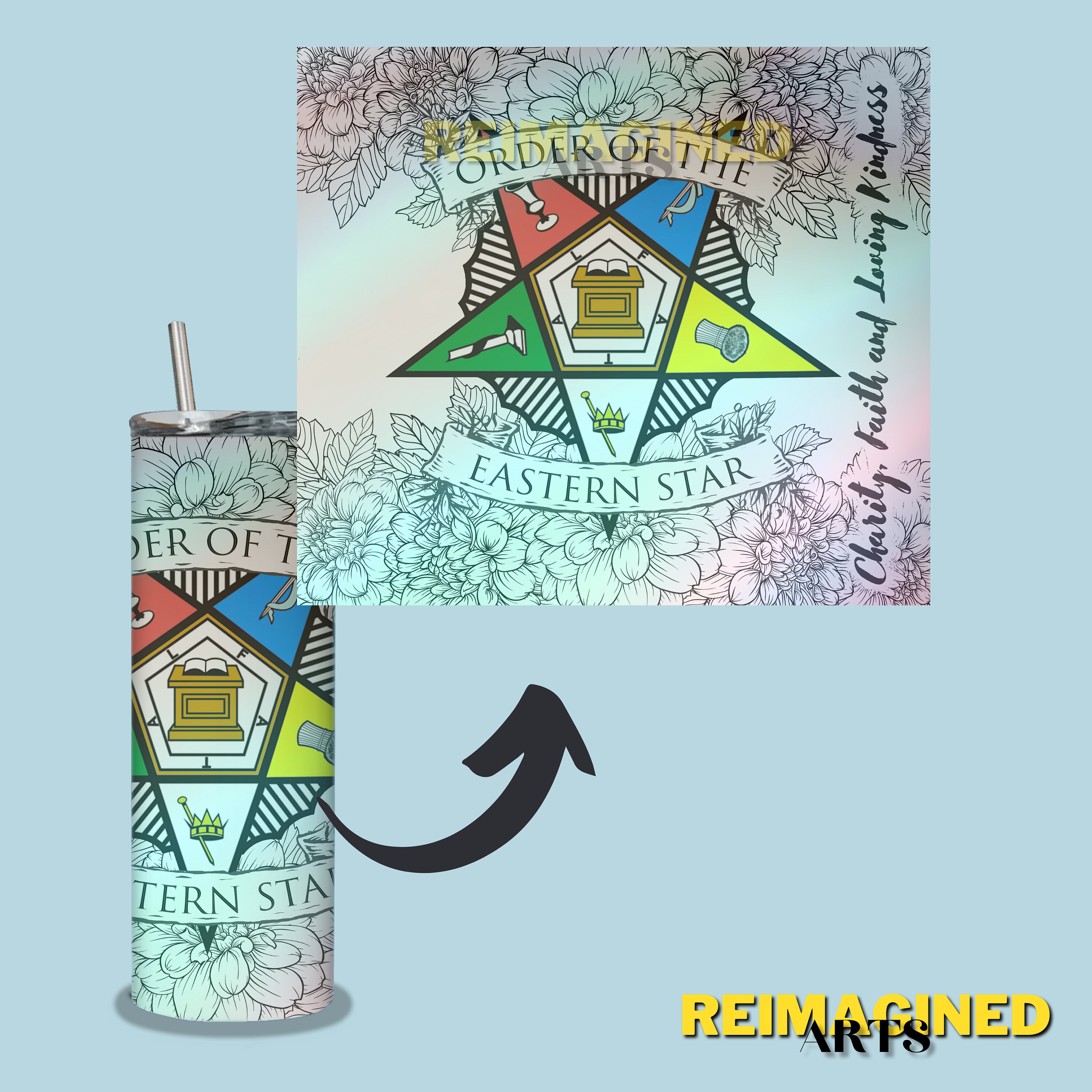 OES Tumbler Wrap Design PNG Skinny 20 Oz Sublimation File Digital ...