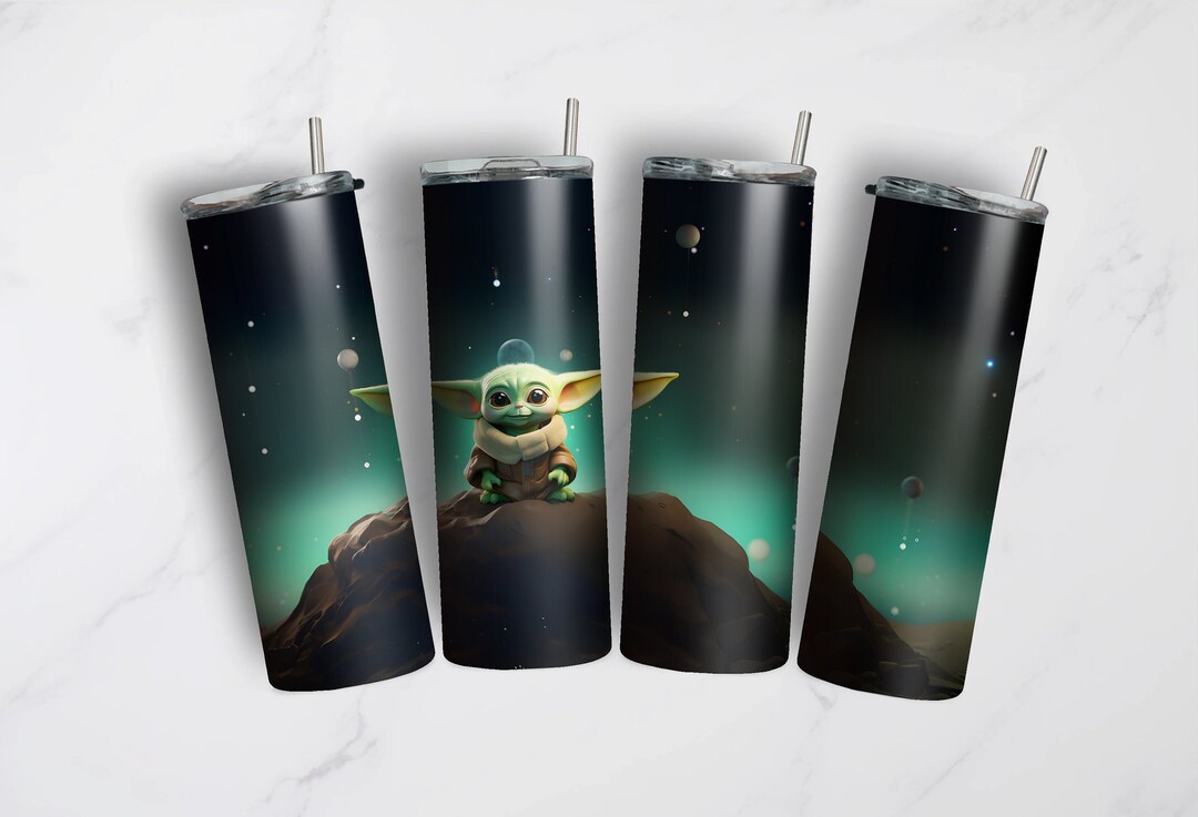Grogu Tumbler Wrap Star Wars Sublimation PNG File Skinny 20 Oz 3D Baby ...