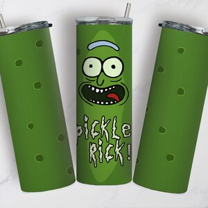 Pickle Ricky Tumbler Wrap Morty PNG Seamless File Digital Download ...