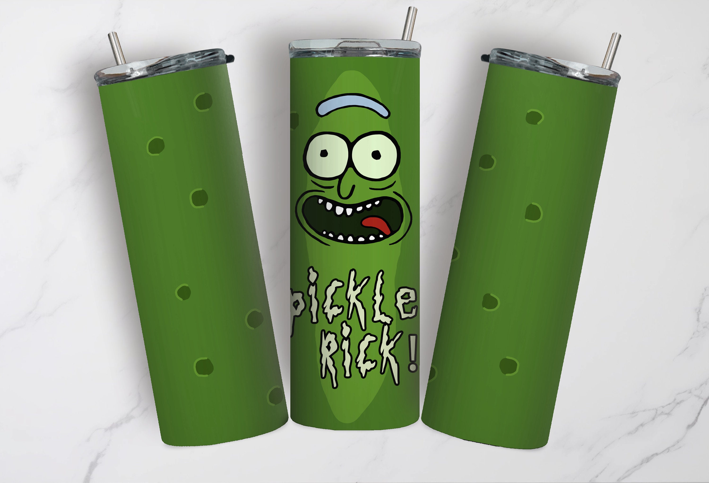 Pickle Ricky Tumbler Wrap Morty PNG Seamless File Digital Download ...