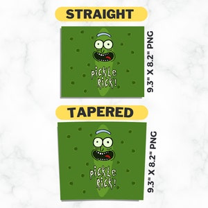 Pickle Ricky Tumbler Wrap Morty PNG Seamless File Digital Download ...