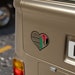 Water-resistant Palestinian Heart Sticker, Transparent Vinyl for Indoor ...