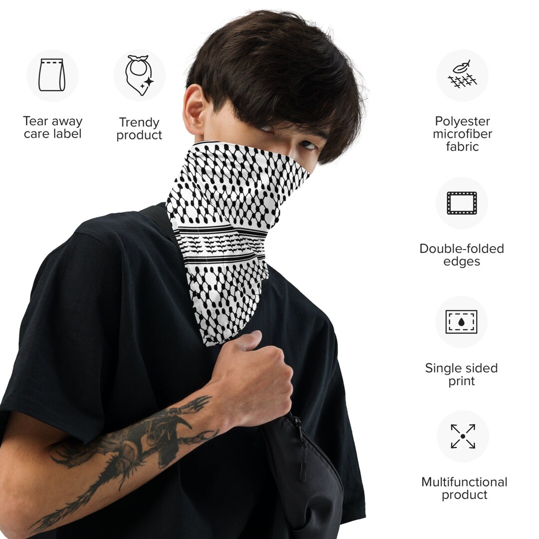 Keffiyeh-inspired Bandana Headband or Armband Student Protests ...