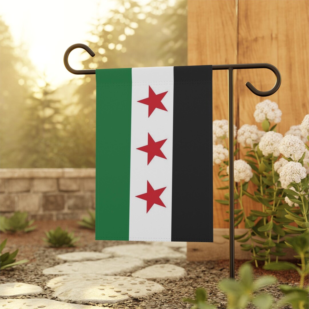 Free Syria Flag Syrian Independence Yard Sign Support Banner for Your ...