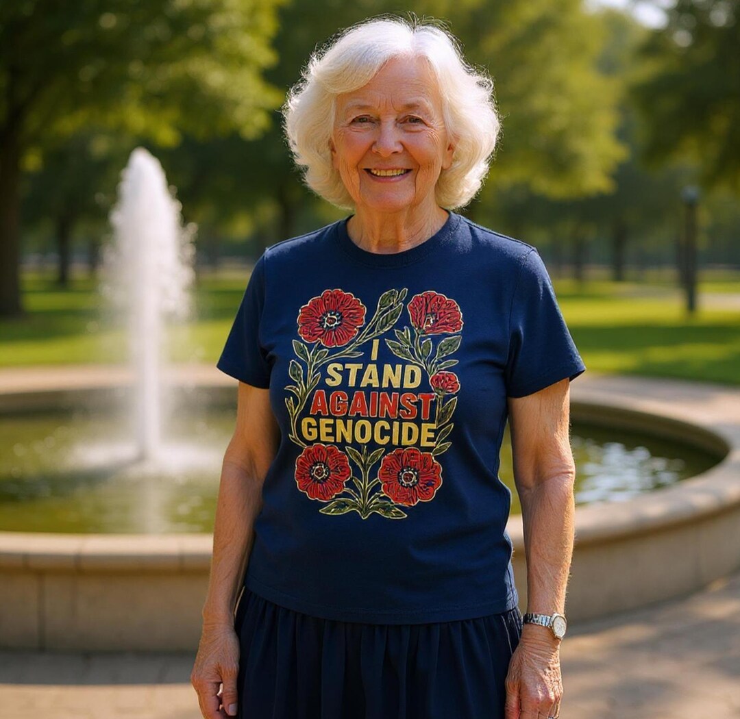 I Stand Against Genocide T-shirt Palestinian Poppy Shirt Red Gaza ...