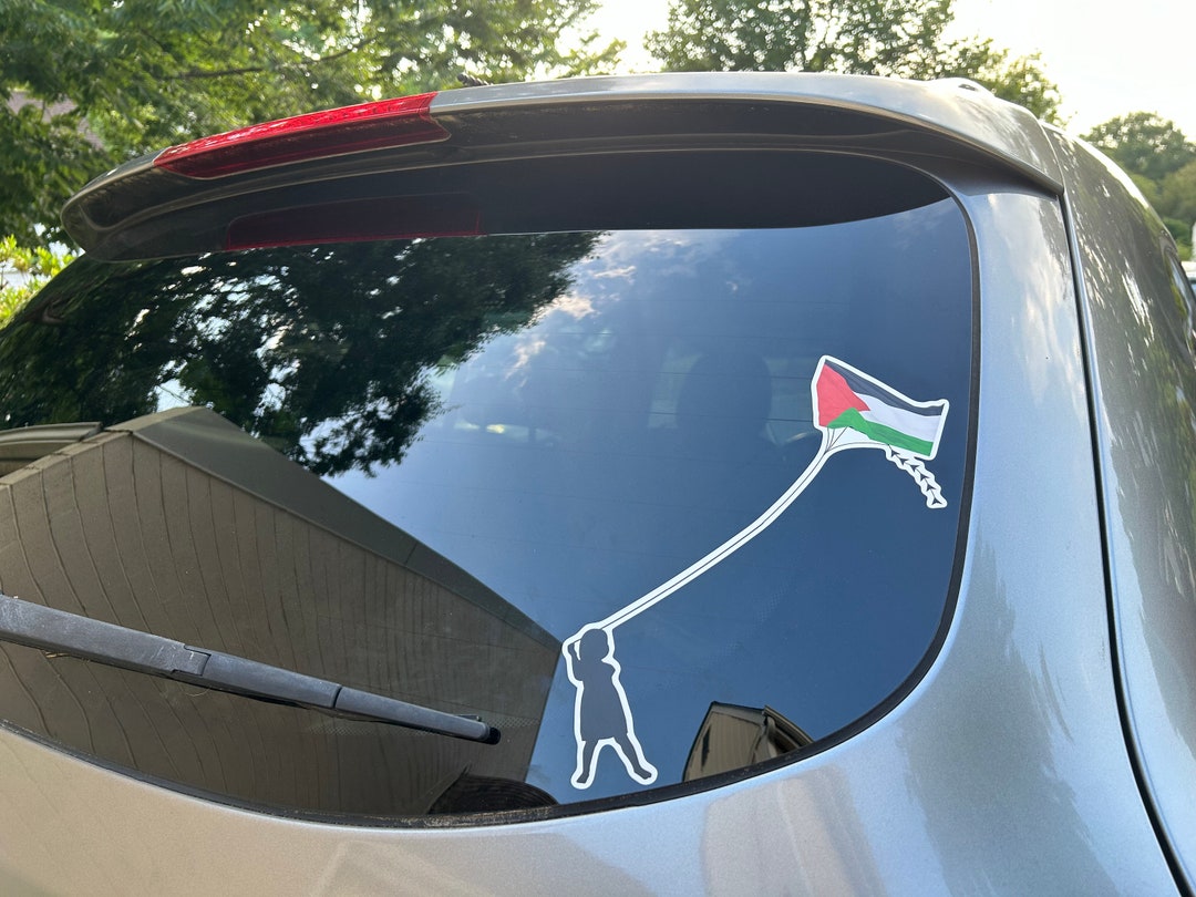 Palestine Kite Vinyl Decal: Car Window Sticker, Child Flying Kite ...