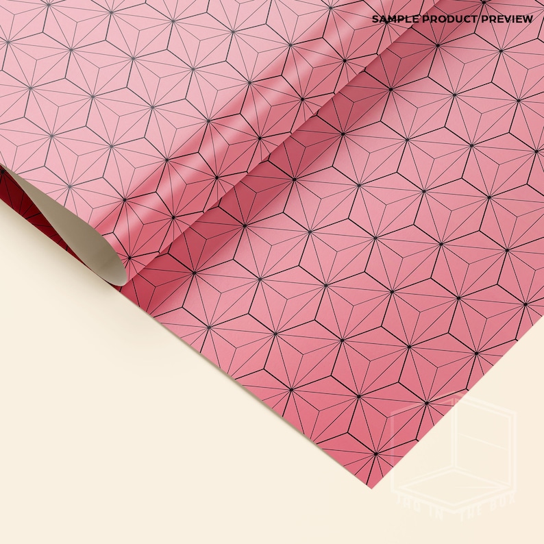 Downloadable Anime-inspired, Digital Paper, Printable, Geometric ...