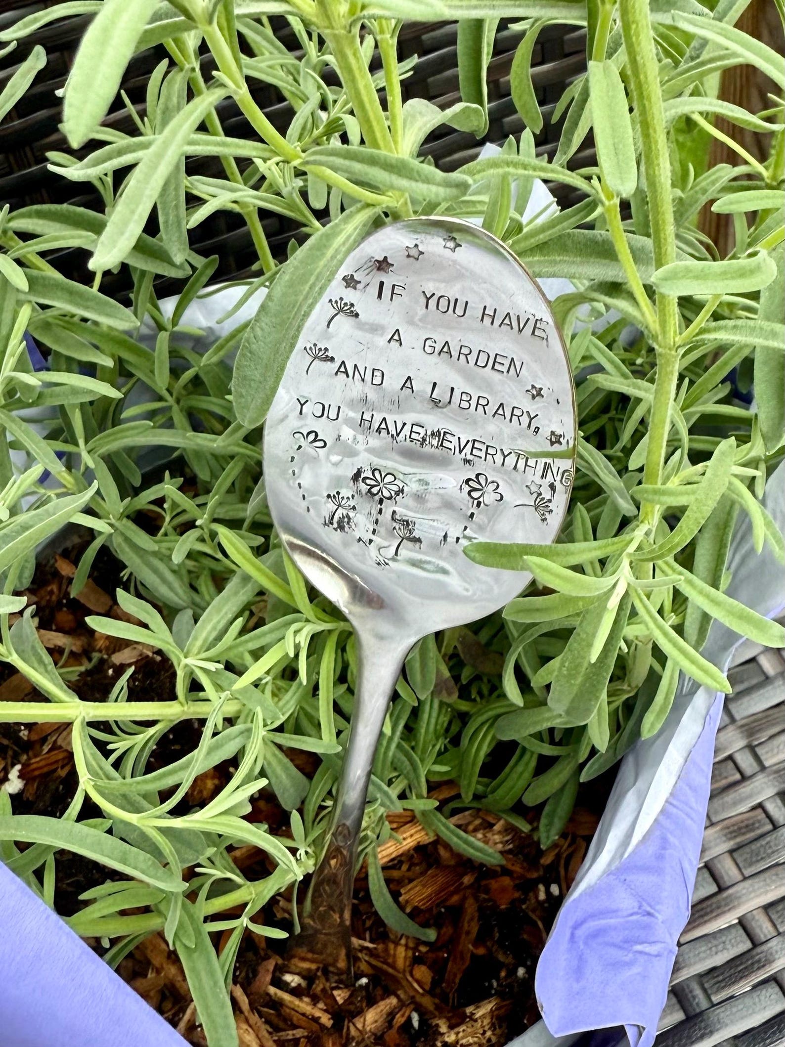 Repurposed Antique Plant Stake - Personalize/custom - New Home - Garden ...