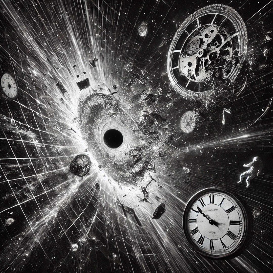 Time Decay – Black Hole Poster | Surreal Gravity Art | Sci-fi Wall Art ...