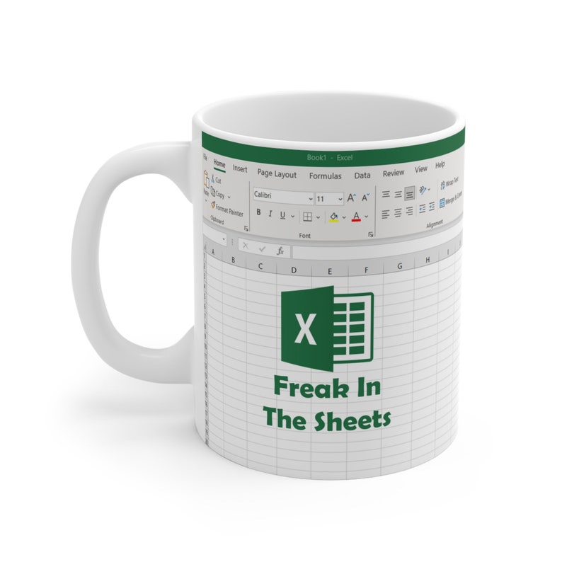 Freak in the Sheets, Excel Mug, Funny Mug, Office Humor, Gift for ...