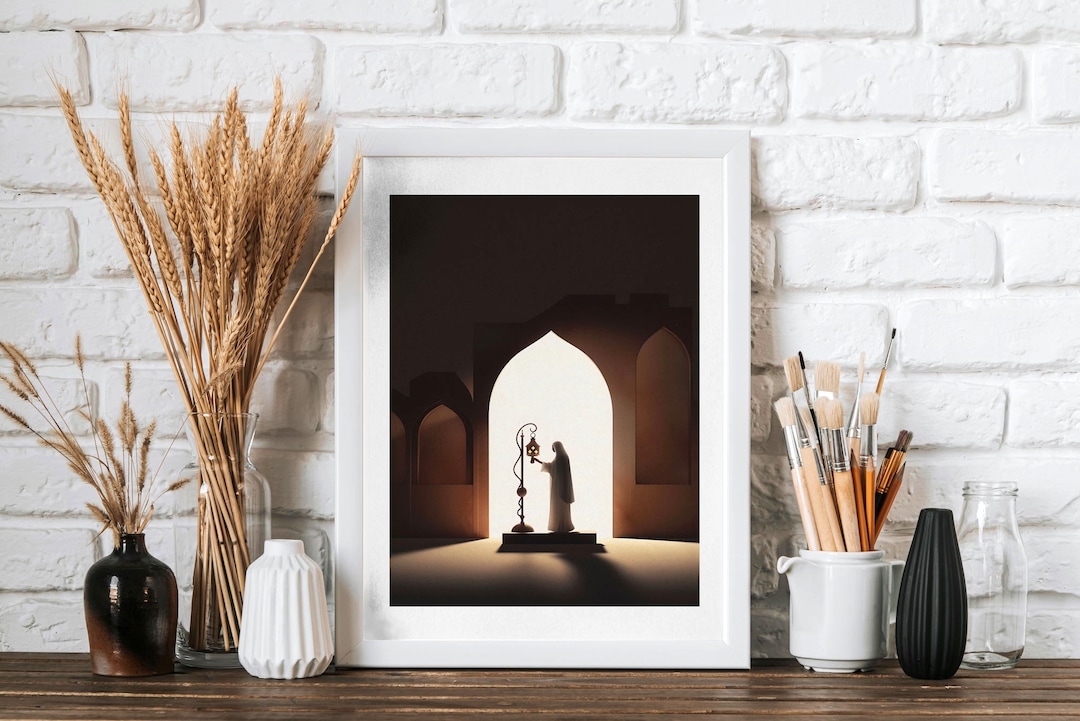 Lamp on a Stand, DIGITAL PRINT, Parable Art, Bible Parables, Wall Art ...
