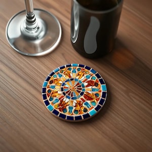 Barcelona Mosaic Coasters - Gaudí Inspired Modernist Trencadís Drink ...