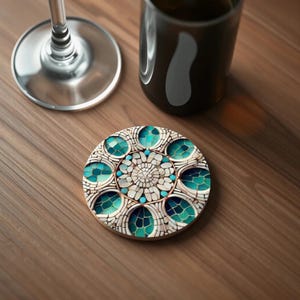 Barcelona Mosaic Coasters - Gaudí Inspired Modernist Trencadís Drink ...