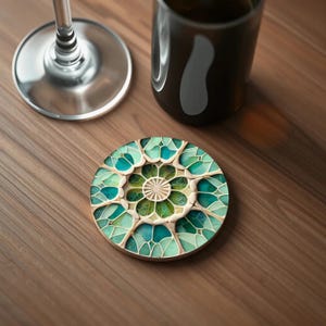 Barcelona Mosaic Coasters - Gaudí Inspired Modernist Trencadís Drink ...