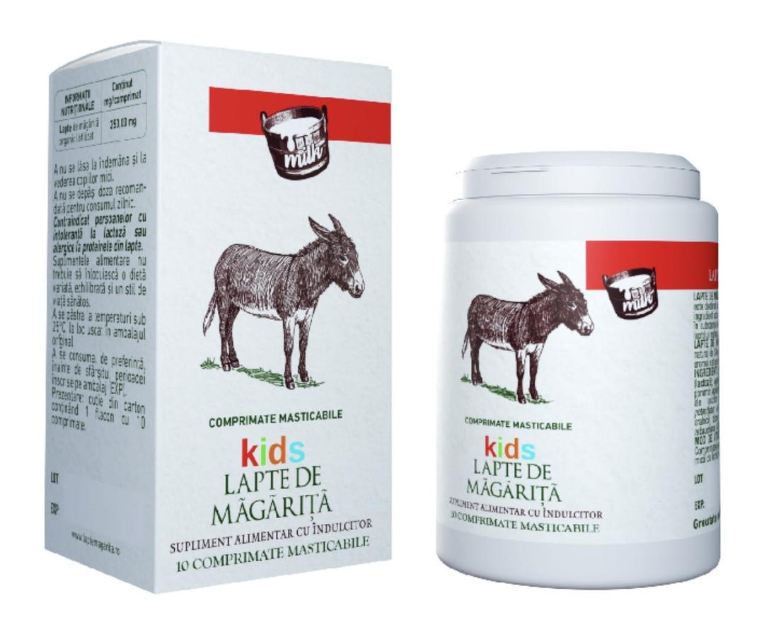 DONKEY Milk 10 Capsules for Kids (children) Eurobrands - Offer 4 Boxes ...