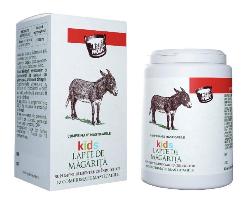DONKEY Milk 10 Capsules for Kids (children) Eurobrands - Offer 4 Boxes ...