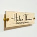 GOLD TEXT Name Sign Door Name Plate Personalized Sign Custom Decor Ceo ...