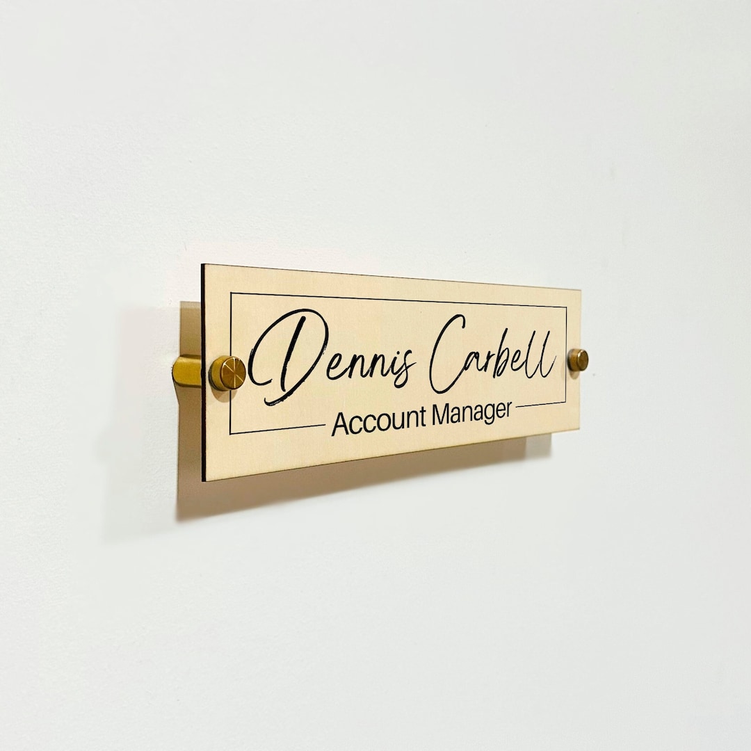 Wooden Door Plate - Door Name Plate Personalized Sign Custom Name Plate ...