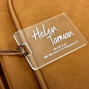 Acrylic Fully Custom Laptop Case Tag Personalized Sign Executive Tags ...