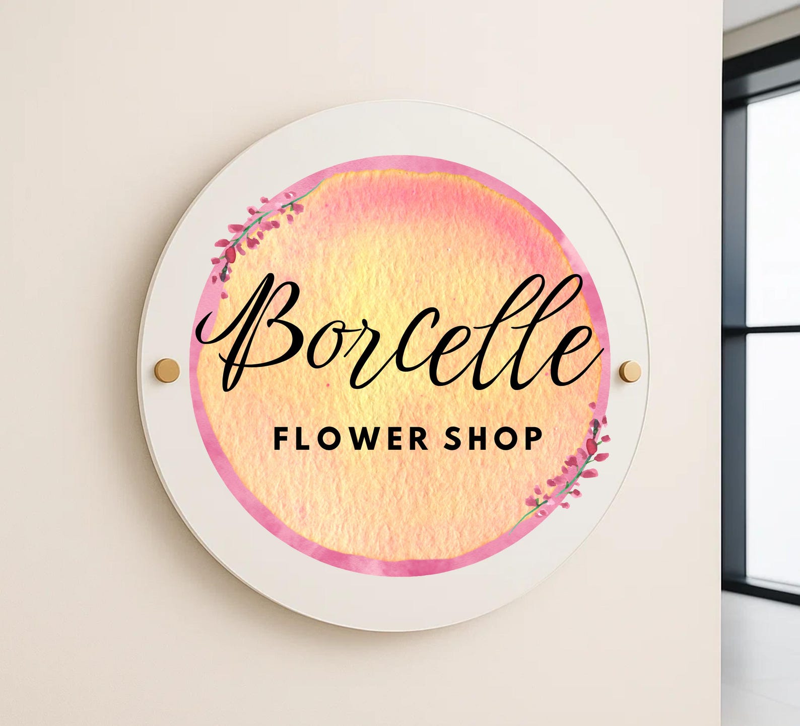 Custom Acrylic Business Sign, Office Door Sign, Custom Logo Sign ...