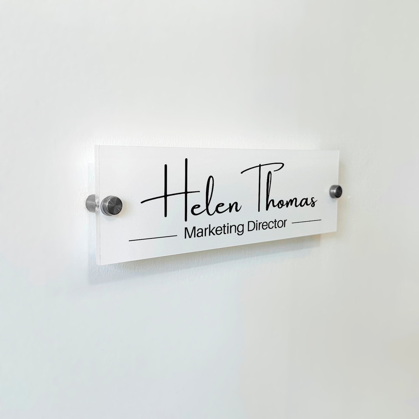 Wall Sign Name Plate Door Name Plate Office Gifts Executive Sign Wall ...