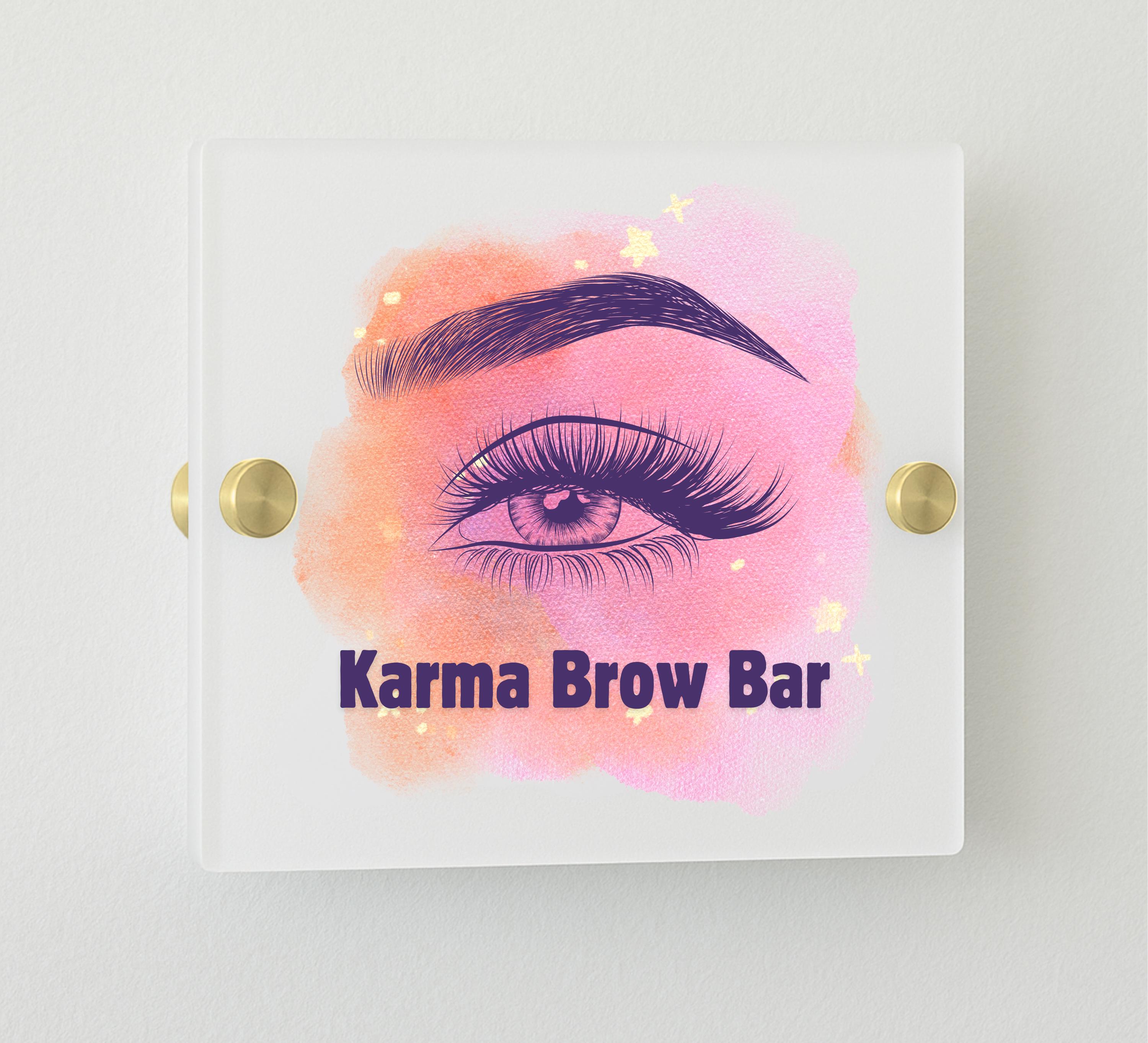 Personalized Acrylic Logo Sign - Square Business Sign for Office or ...