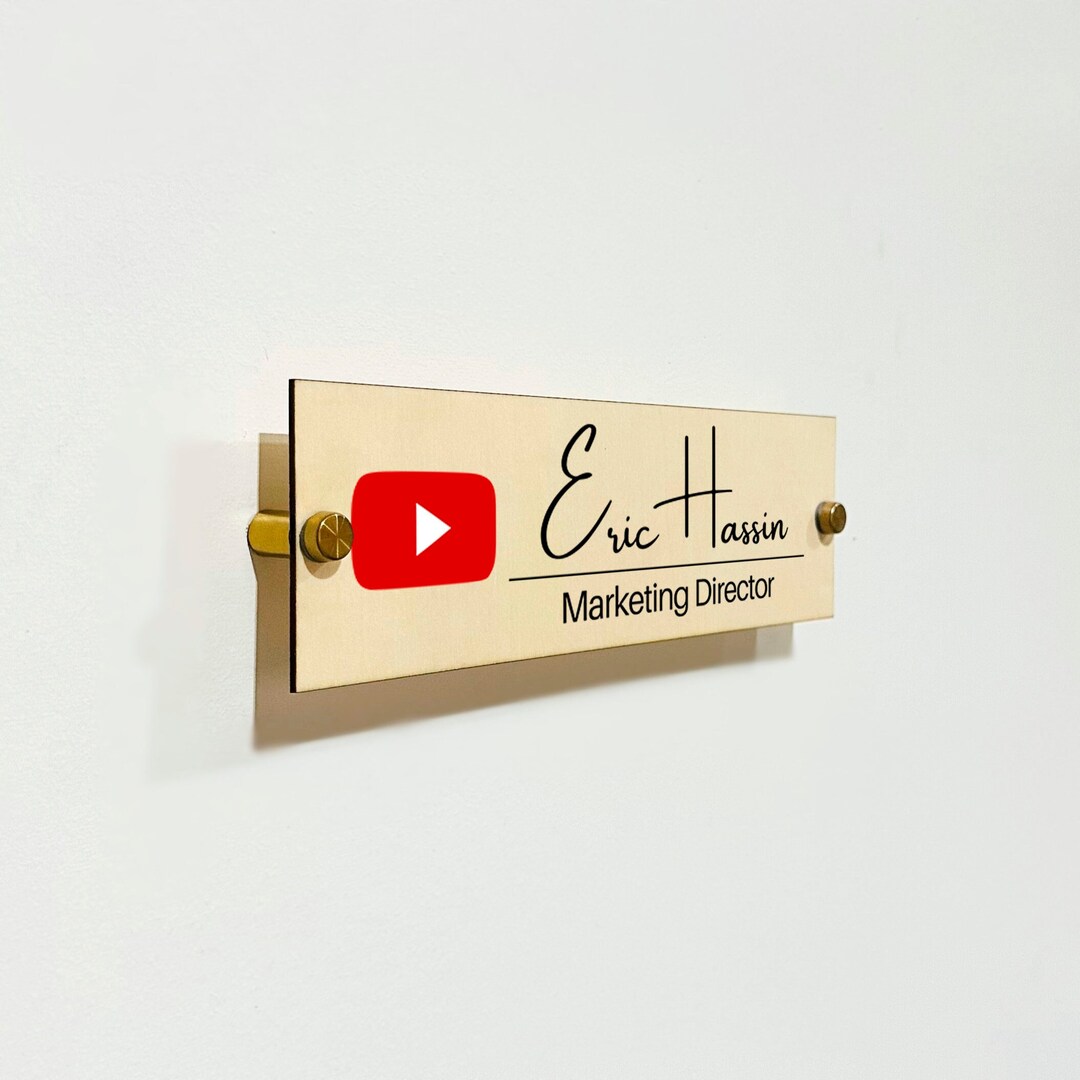 Name Plate Office Door - Office Supply Decorative Plaque Bussiness Sign ...