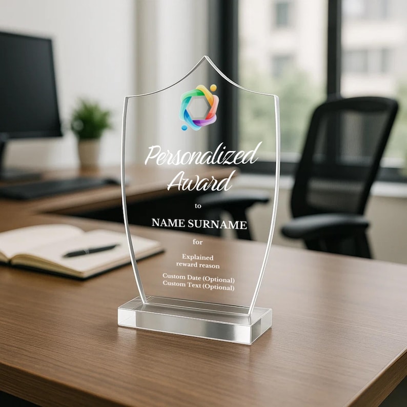 Custom Employee Award Plaque Personalized Acrylic Award Appreciation ...