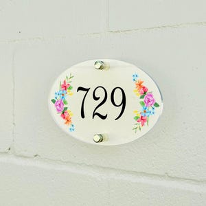 Front Door Address Sign 8x4" - Unique Door Numbers Outdoor Decor ...