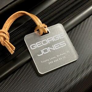 SQUARE Custom Acrylic Bag Tags Executive Tag Bussiness Trip Laptop Case ...