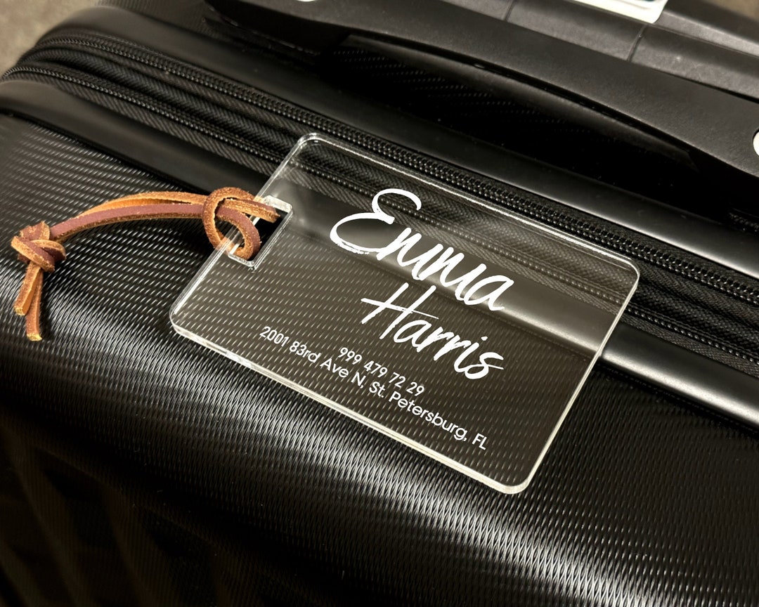 Acrylic Fully Custom Laptop Case Tag Personalized Sign Executive Tags ...