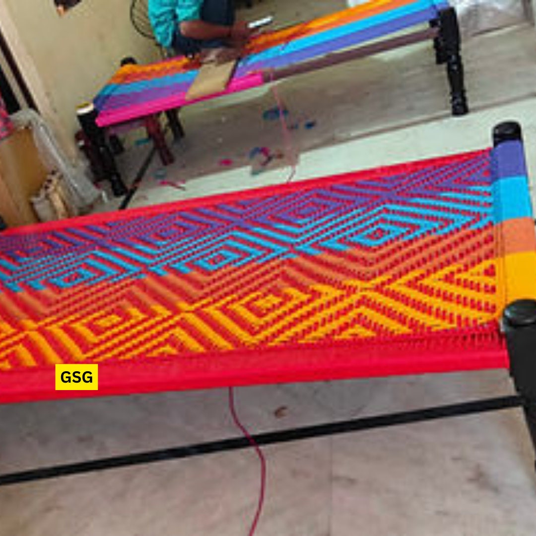 Traditional Indian Charpai Bed/ Wooden Daybed Charpai /manji Khatiya ...