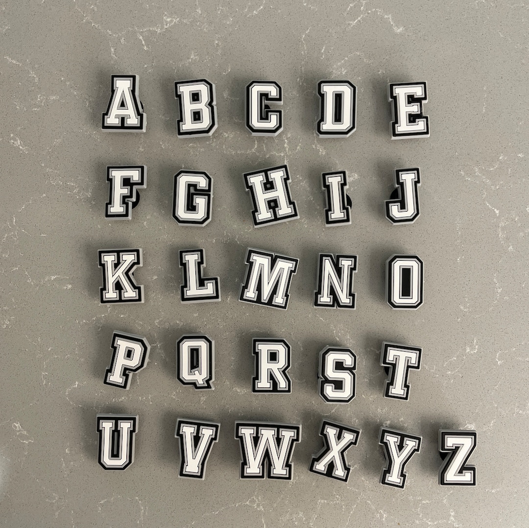 Jibbitz Letter - Letter Croc Charms - Alphabet Jibbitz - Letters - ABC ...